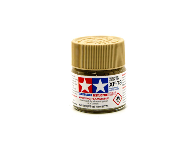 XF-78 Wooden Deck Tan, acrylic paint mini 10 ml. (Коричневый палубный матовый) Tamiya 81778