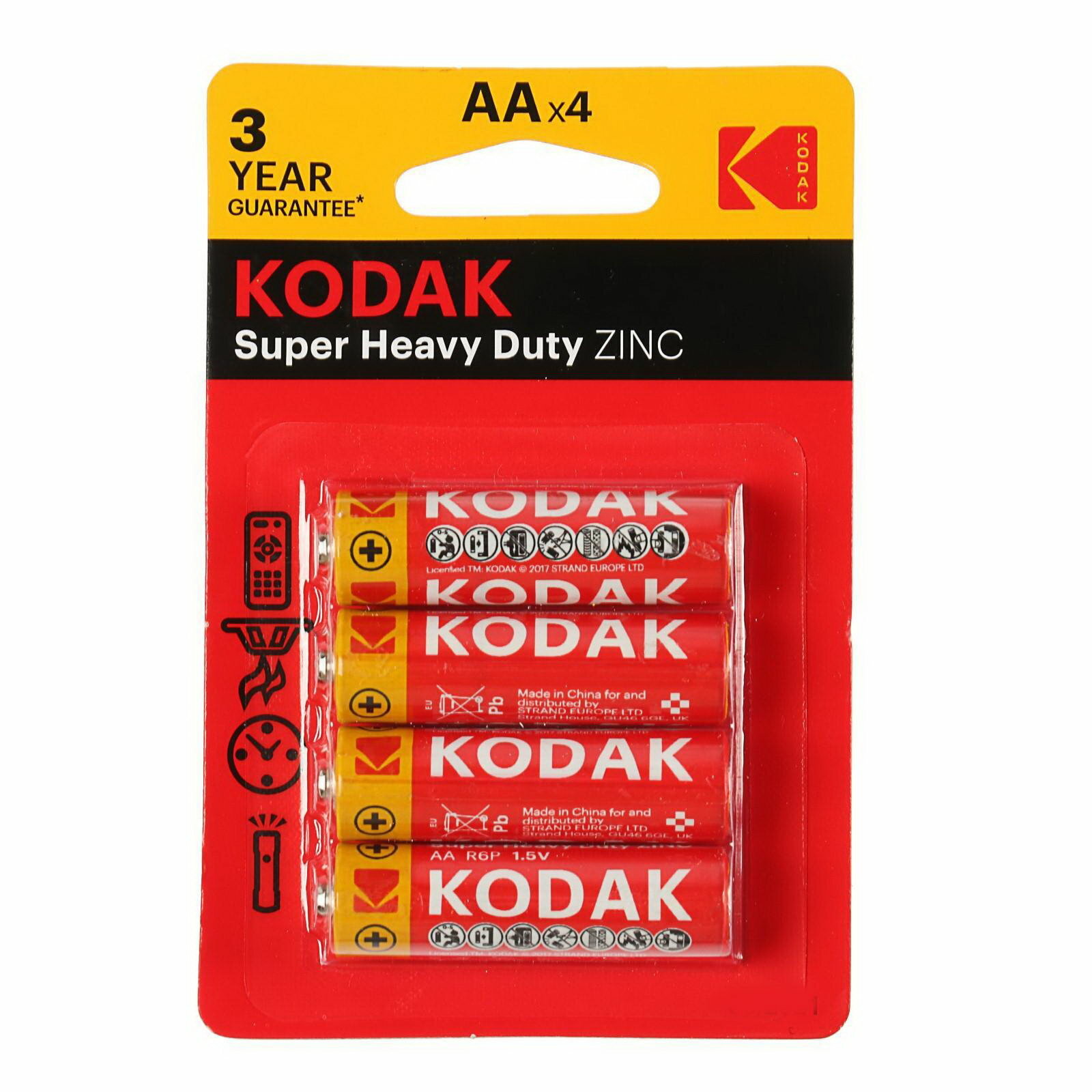 Батарейка солевая Super Extra Heavy Duty, AA, R6-4BL, 1.5 В, блистер, 4 шт, 2 шт.