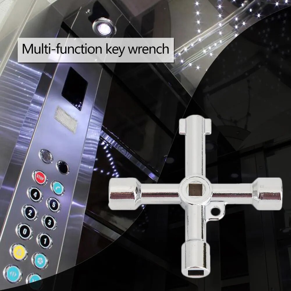 Универсальный сантехнический ключ-треугольник и квадрат для газовых и электрических счётчиков