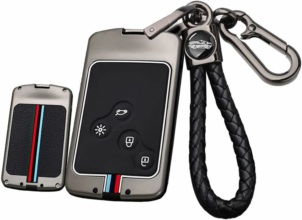 Чехол для автомобильного ключа с брелоком, подходит для Renault Duster Captur Clio Logan Megane 1 2 3, брелок для ключей
