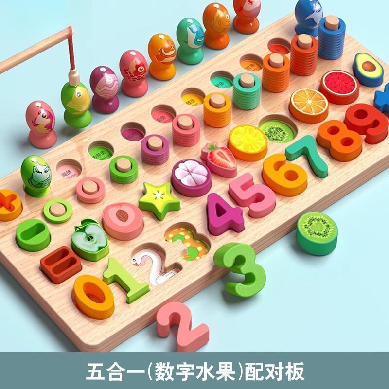 Игрушки-конструкторы для сопоставления чисел для малышей, образовательная головоломка для раннего обучения детей 1-6 лет, для развития интеллекта у девочек и мальчиков.