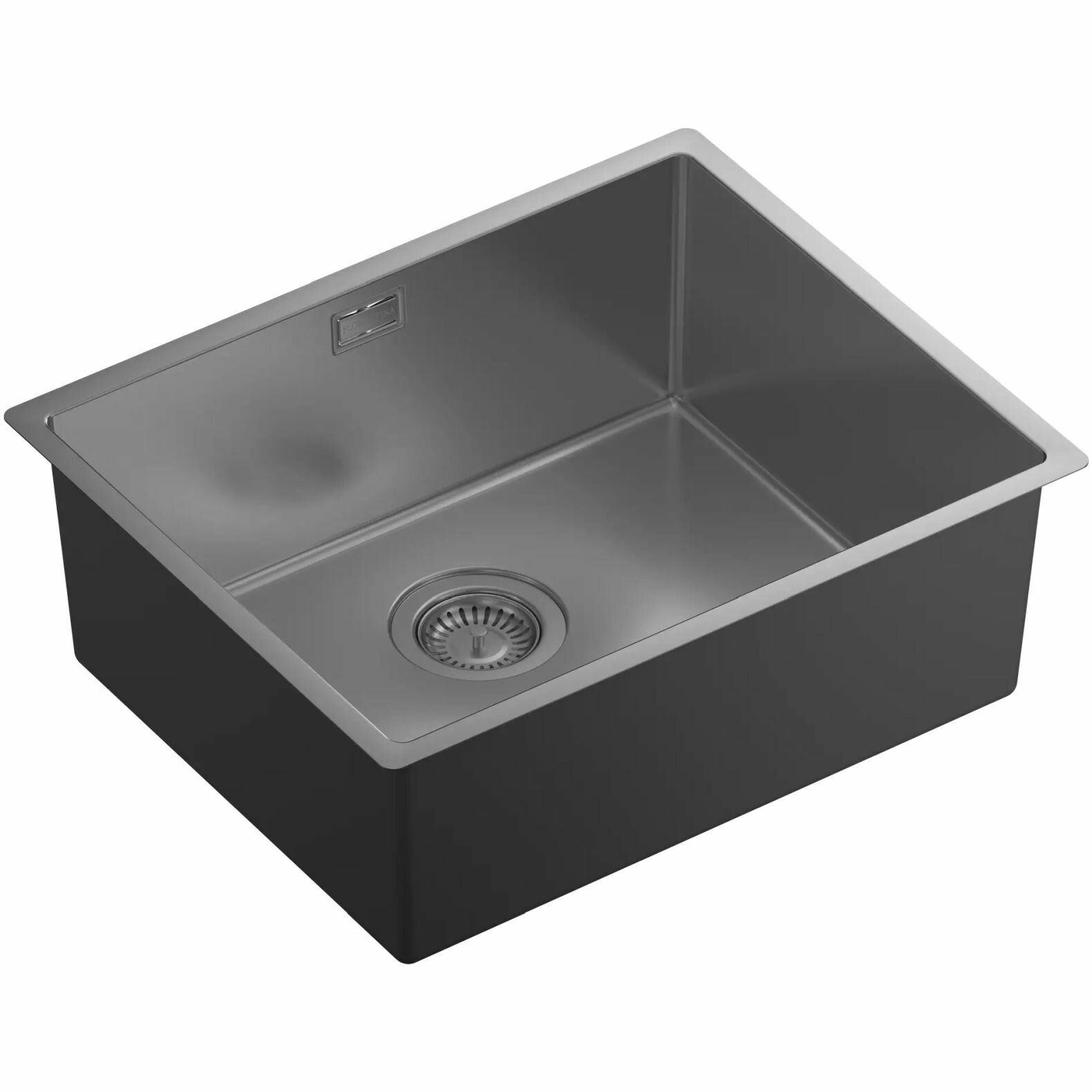 Мойка кухонная прямоугольная Флорентина (Florentina) Оптима-HM Сатинированная (OHM.500.400. B.10. S.10)