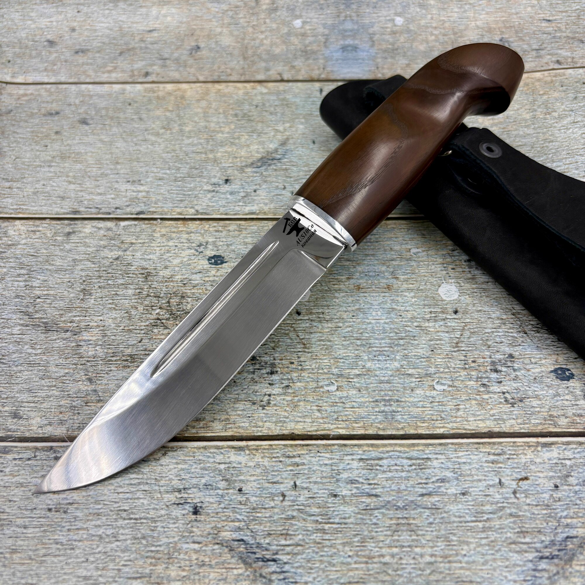 Нож Пуукко AUS-10Co термоясень