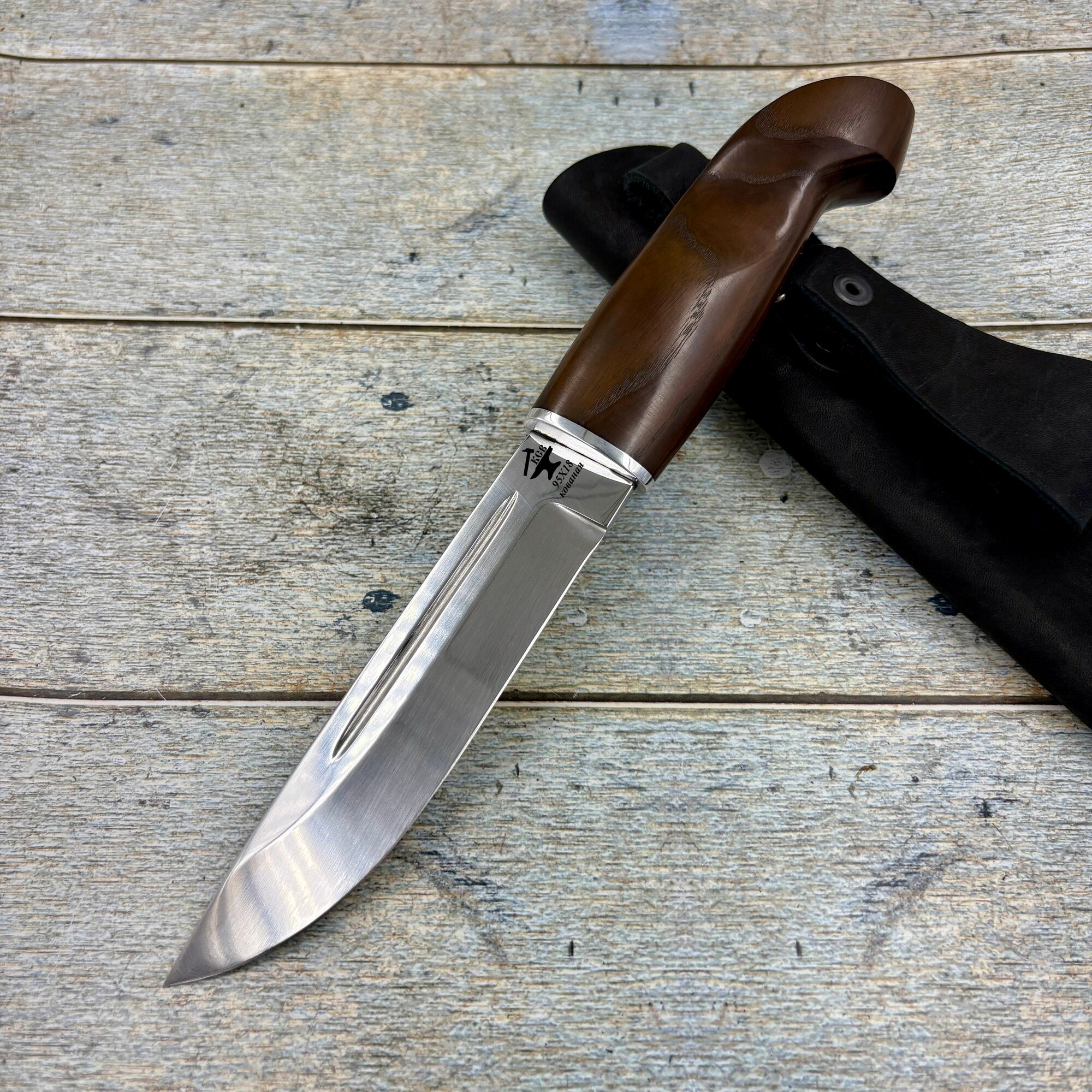 Нож Пуукко 95Х18 термоясень