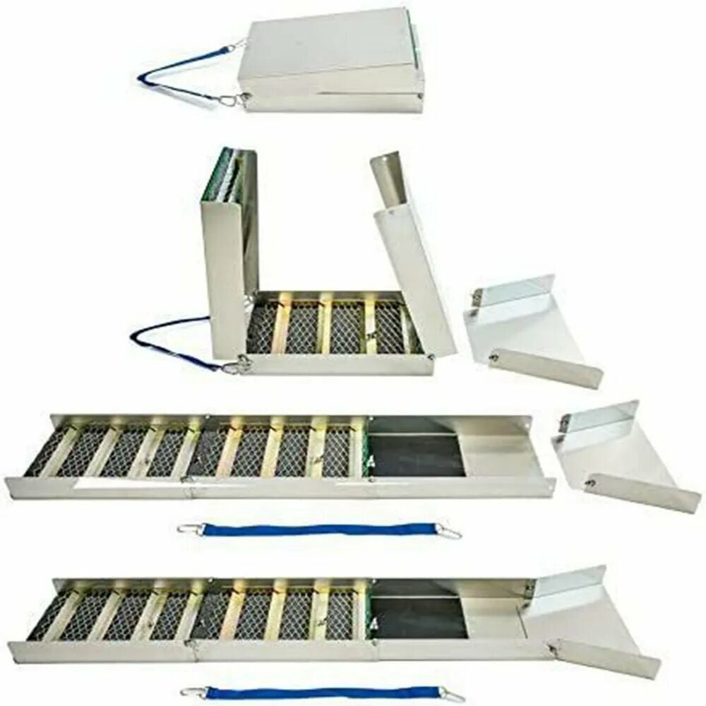 Складной золотой шлюзовый ящик из алюминиевого сплава, портативный желоб для добычи золота, промывка, поиск, извлечение, инструмент