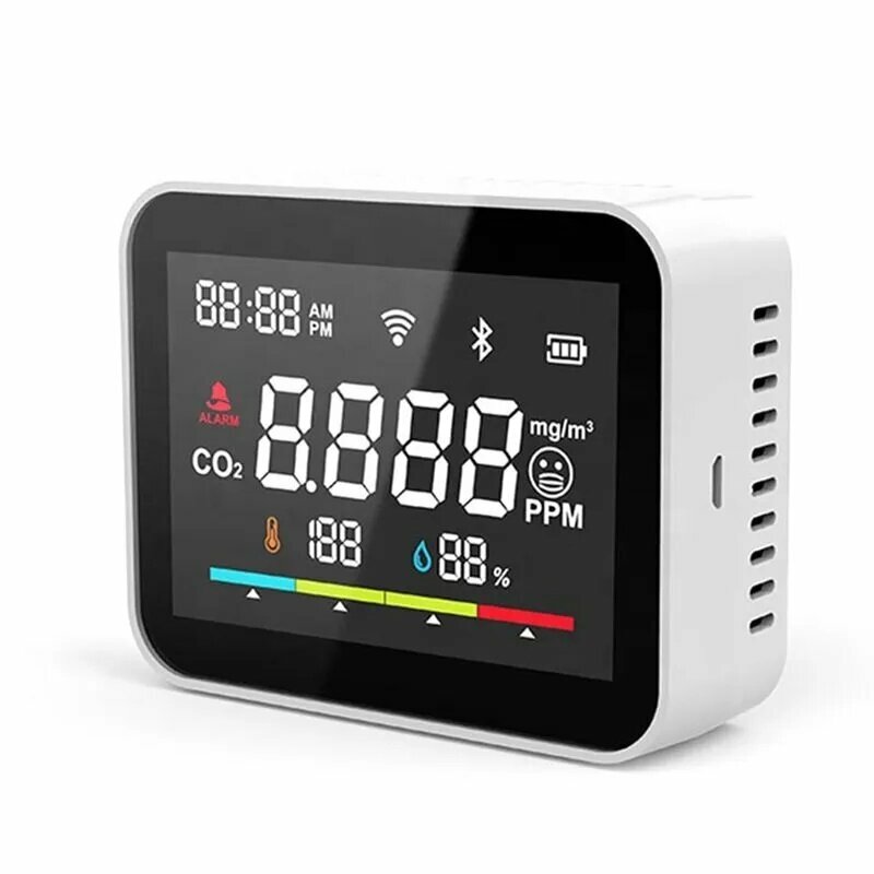 Paradise-Датчик Уровня CO2 Tuya WIFI Monitor Meter Co2 Sensor Indoor Agricultural Greenhouse Air Humiture