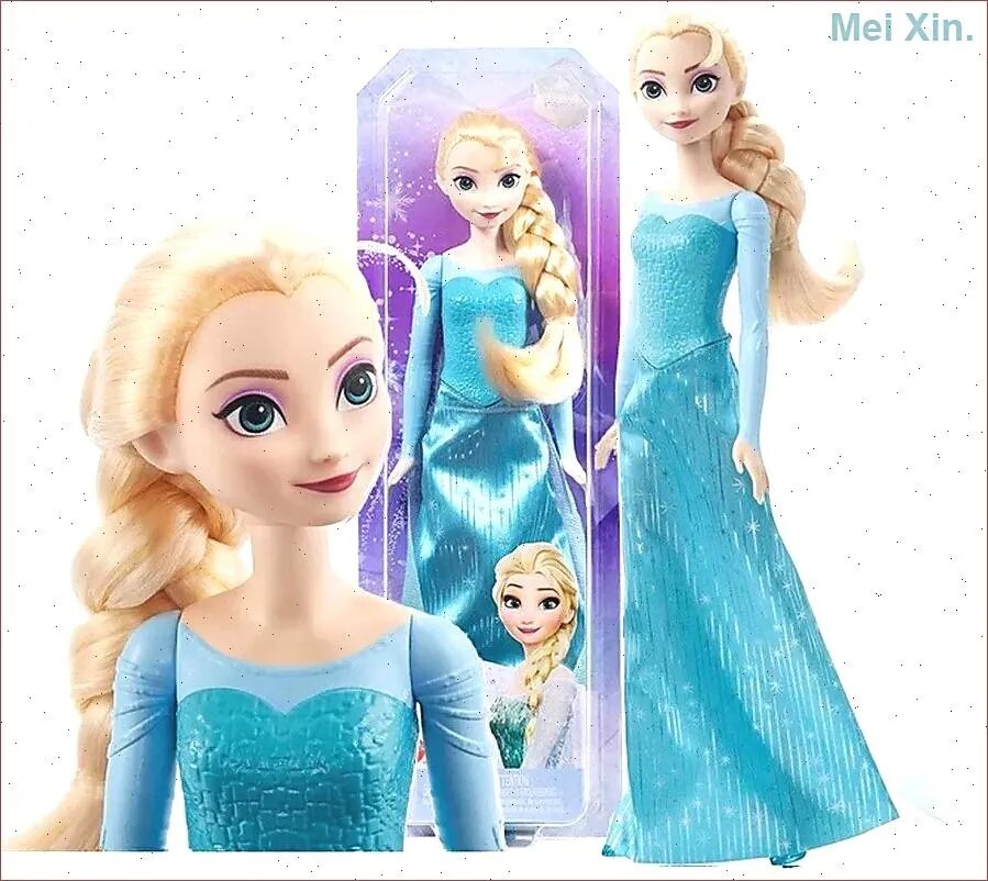 Кукла Mattel Disney Princess - Эльза в блестящем платье из Холодное сердце - Дисней Принцессы HLW47