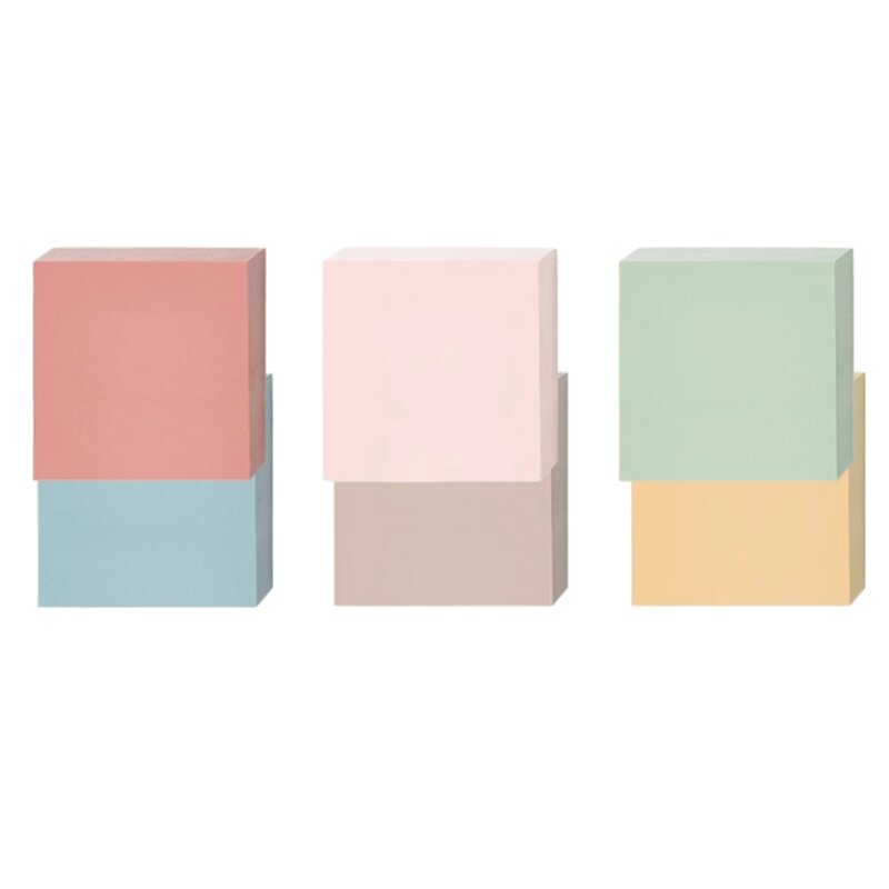 Красочная Бумага Для Заметок 3x3 дюйма Самоклеящаяся Бумага Для Заметок Красочная Бумага Для Заметок Блокноты Без Подкладки для Письма 100 Листов / Блокнот