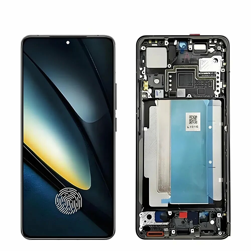 (AMOLED) Дисплей(экран) для Poco F6 Pro ( Поко Ф6 Про ) в сборе с тачскрином рамкой (Оригинал), 23113RKC6G