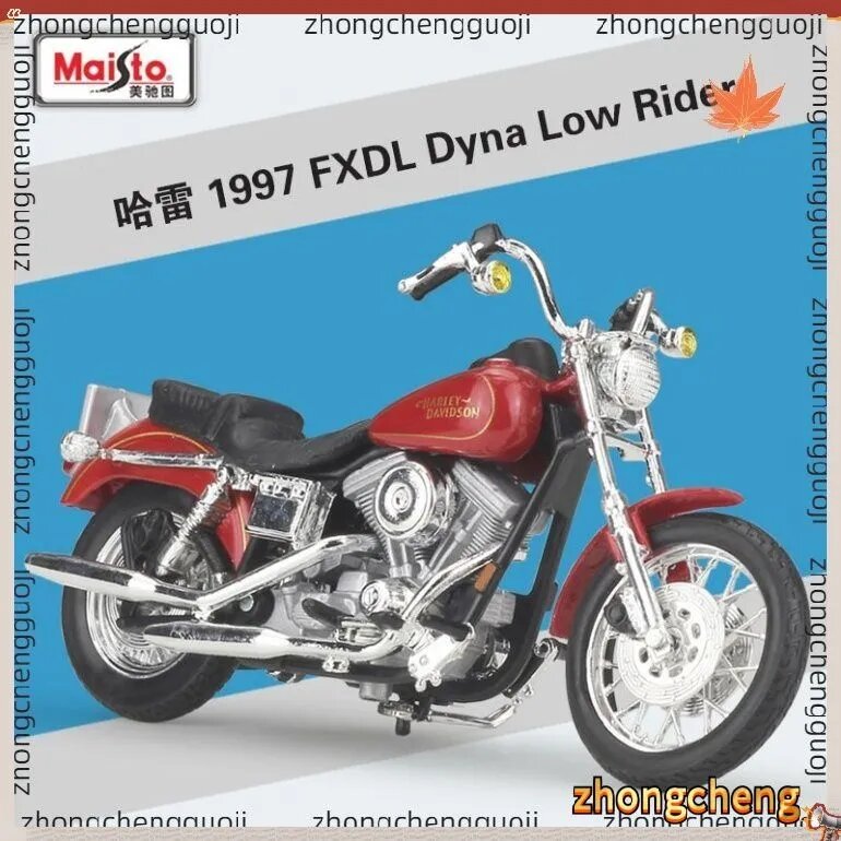Maisto 1:18 Harley 1997 Легкосплавная модель мотоцикла с подставкой