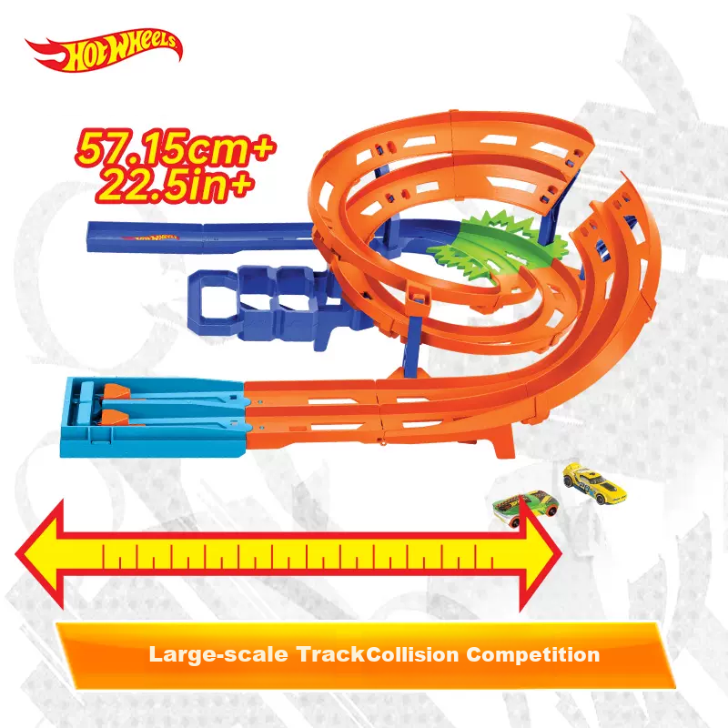 HOT WHEELS Спортивная гоночная трек-комплект с петлей HTK17 для мальчиков Цвет：Комплект гоночного трека с петлей