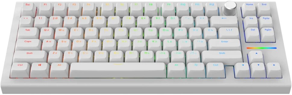 Клавиатура проводная IO by Red Square Type 84, механическая, белый