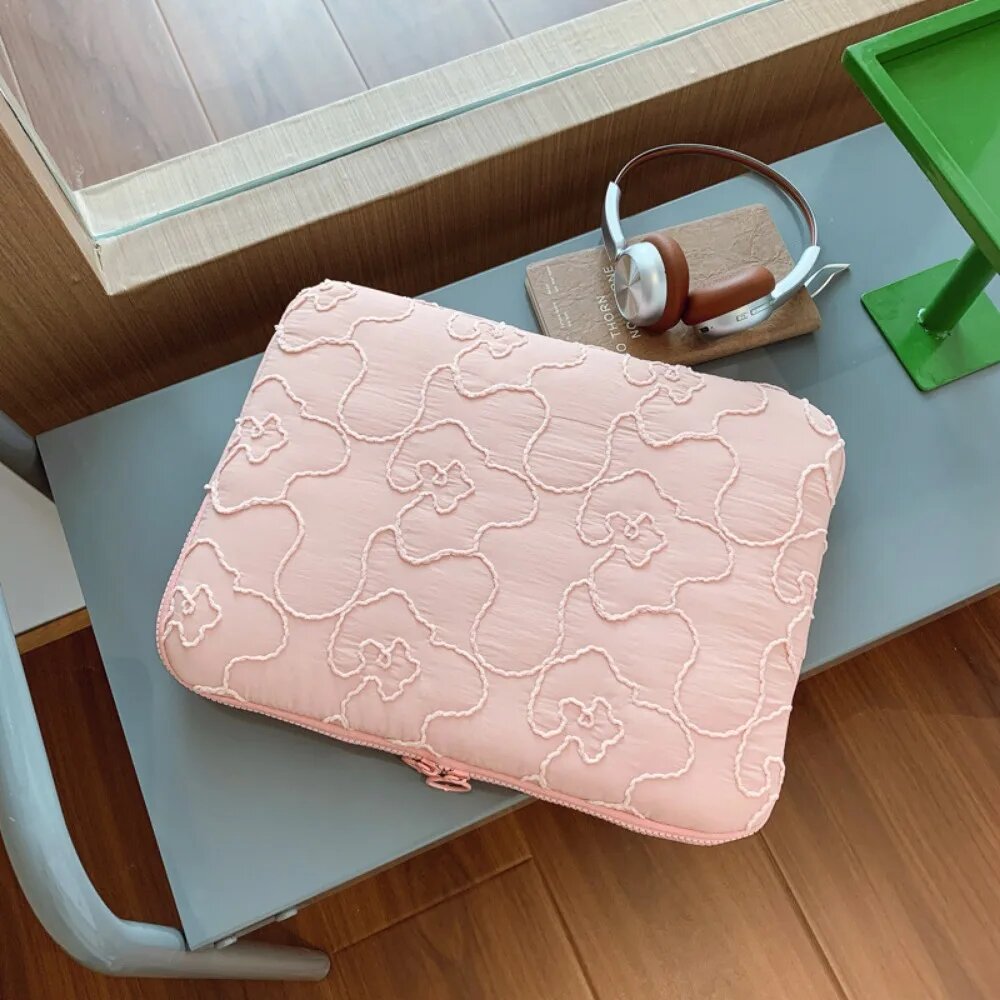 Розовая сумка для ноутбука 11/14 дюймов, pink-L