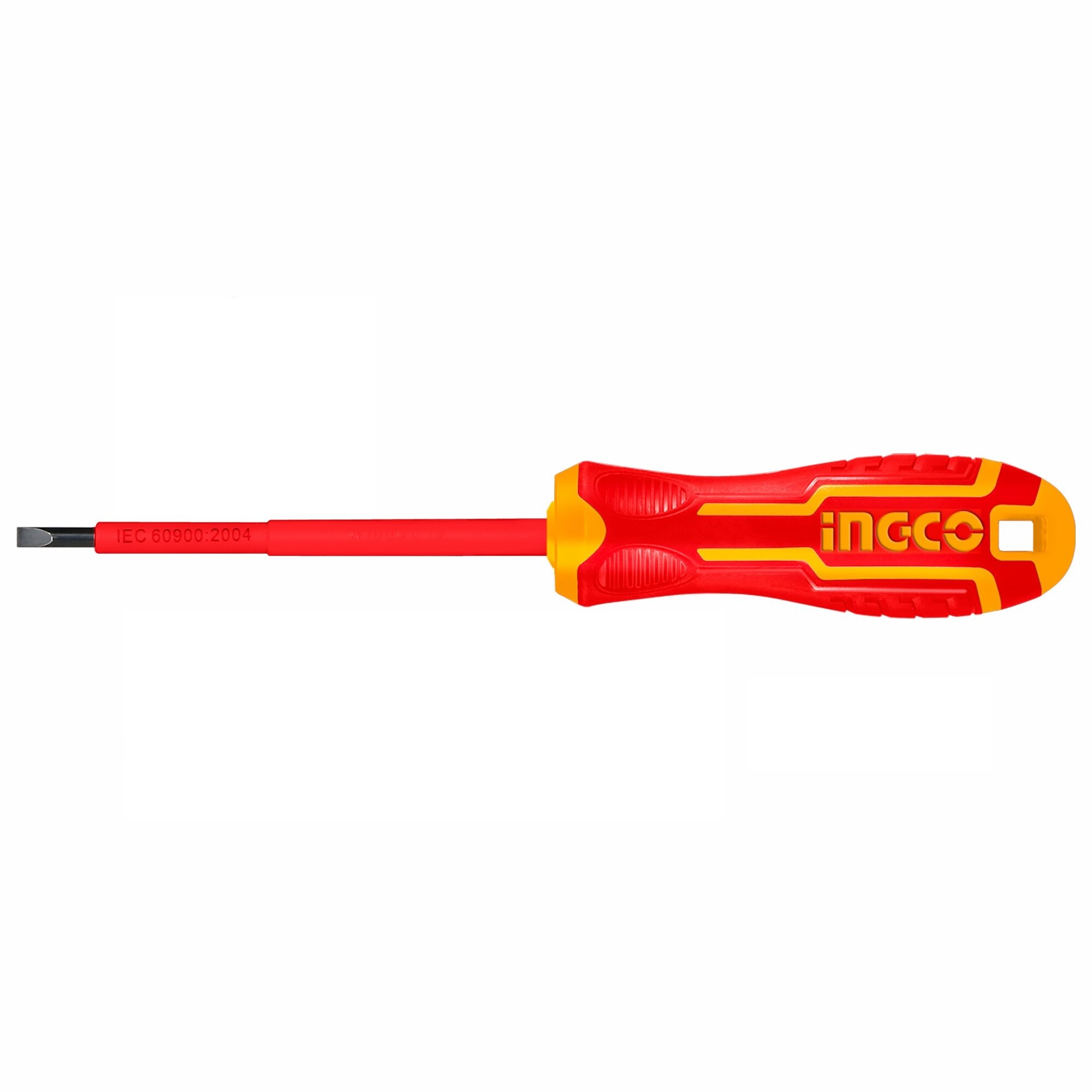 INGCO Отвертка диэлектрическая плоская SL5x125 мм HISD815125