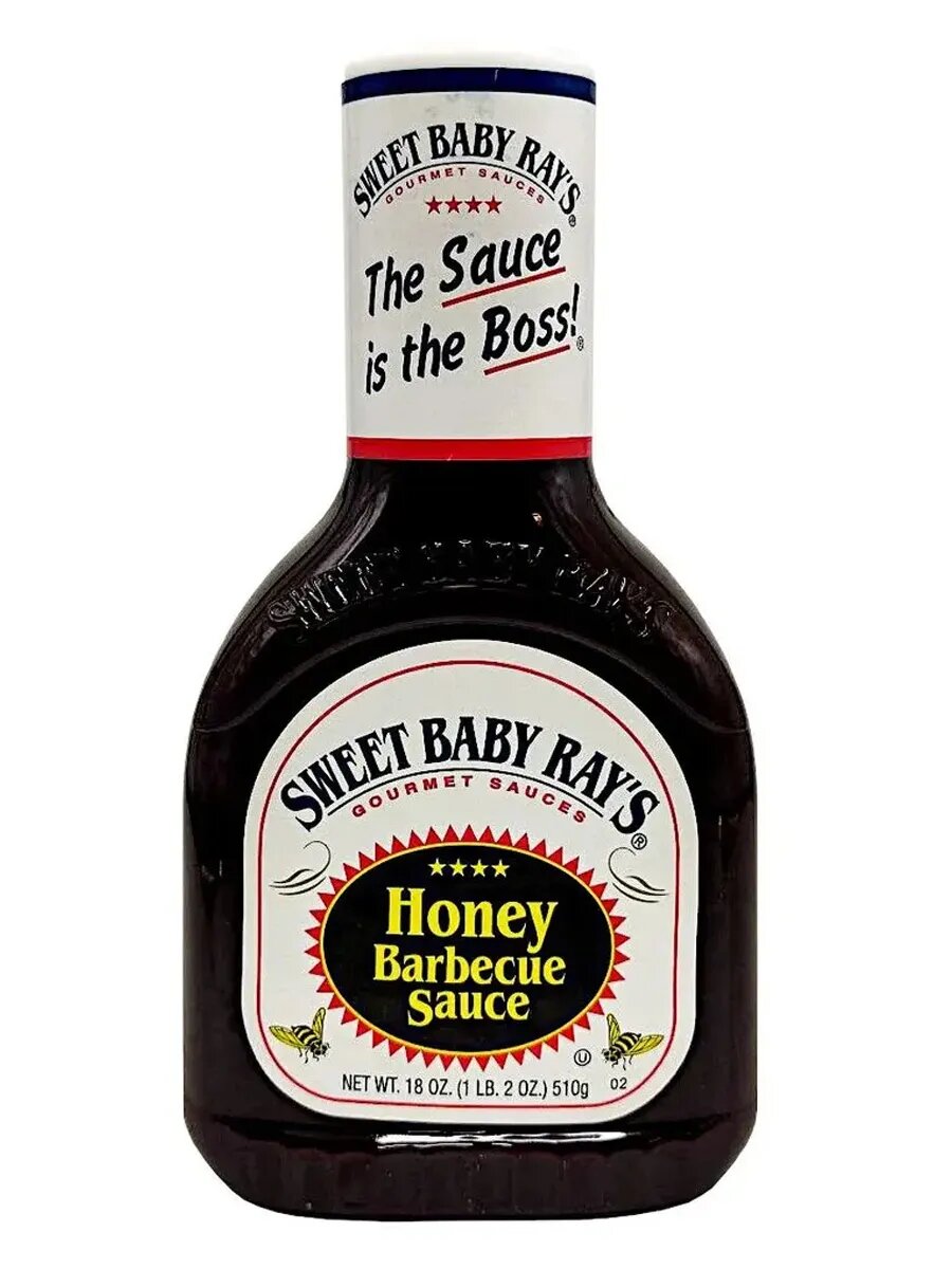 Соус BBQ Sweet Baby Ray's, медовый, натуральный, умеренная острота, 510 г