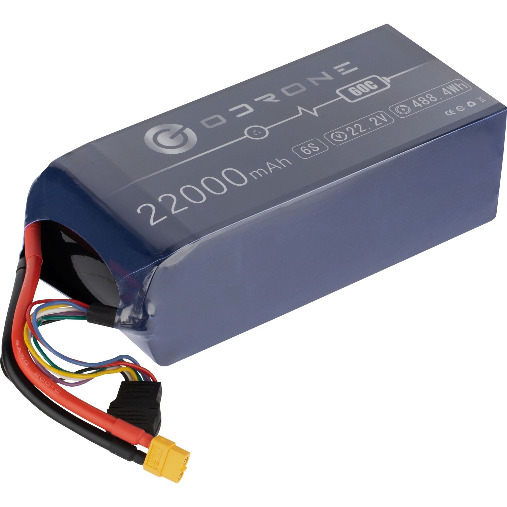 Аккумулятор GoDrone (LiPo/22000mAh/22.2V/6S1P/488.4Wh/60C/XT60)