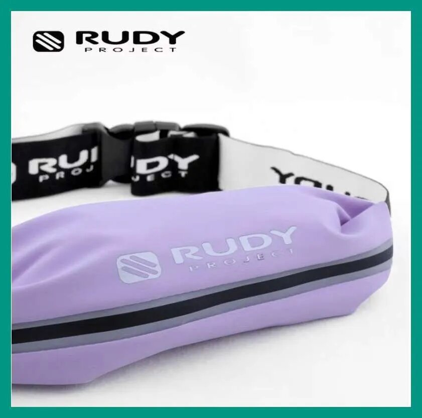 RUDY PROJECT Поясная сумка для бега фиолетового цвета с выходом для наушников и карманом для мелочей. Длина 100 см — фото 1