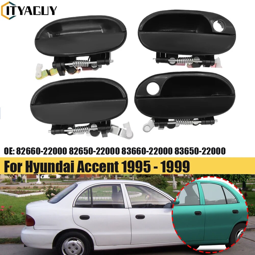 Передняя задняя левая правая внешняя ручка двери для Hyundai Accent 1995-1999 83660-22000 Rear Right