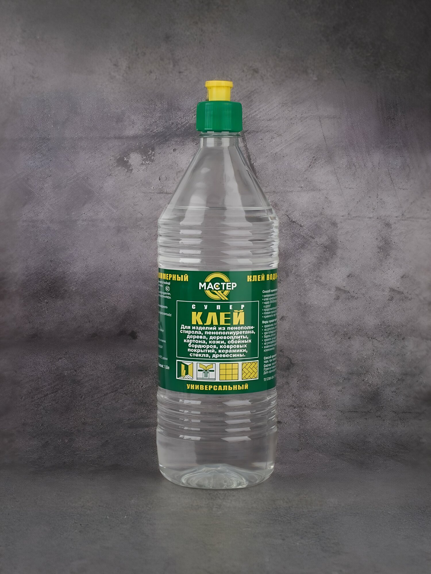 Клей Мастер, строительный, бесцветный, водостойкий, однокомпонентный, 1 л, 2090