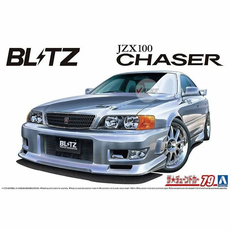 Сборная модель Машинка Aoshima-06565F 1/24 BLITZ Toyota JZX100 CHASER TOUR V 1996 car model kit
