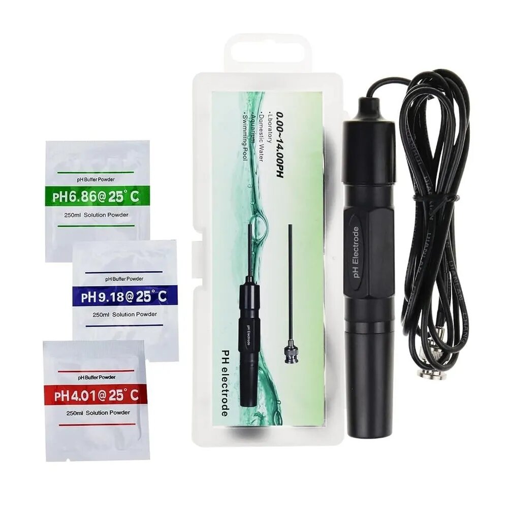 Электродный pH-датчик с разъемом BNC