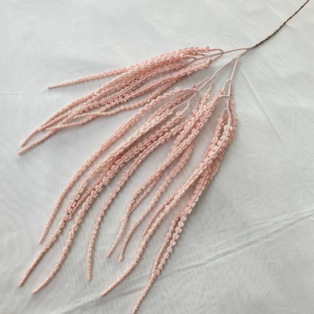 Украшение для свадьбы из мягкой ткани с цветами для оформления помещения и интерьера дома светло-розовый