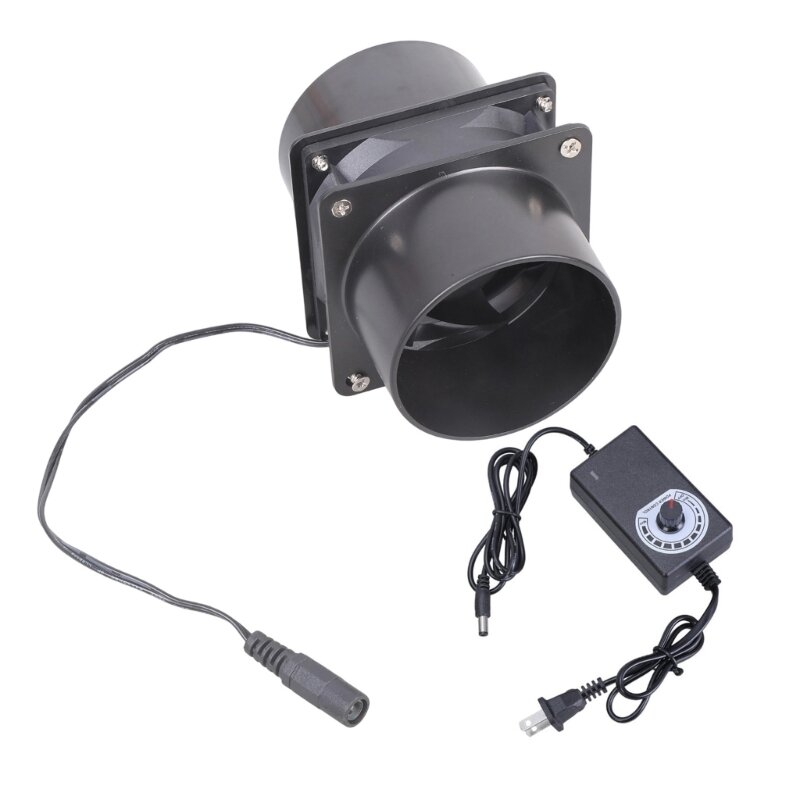 80-мм Канальный Вытяжной вентилятор с Регуляторами скорости 2 Воздуховода 8 Винтов для эффективной вентиляции в Мастерских DIY 3D Принтер