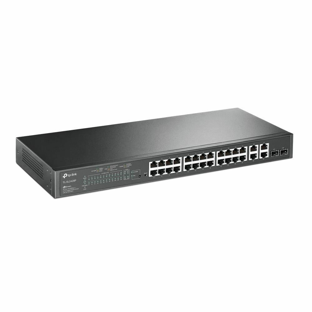 Коммутатор гигабитный 24 порта 24/4PORT 1GB SMART TL-SL2428P TP-LINK