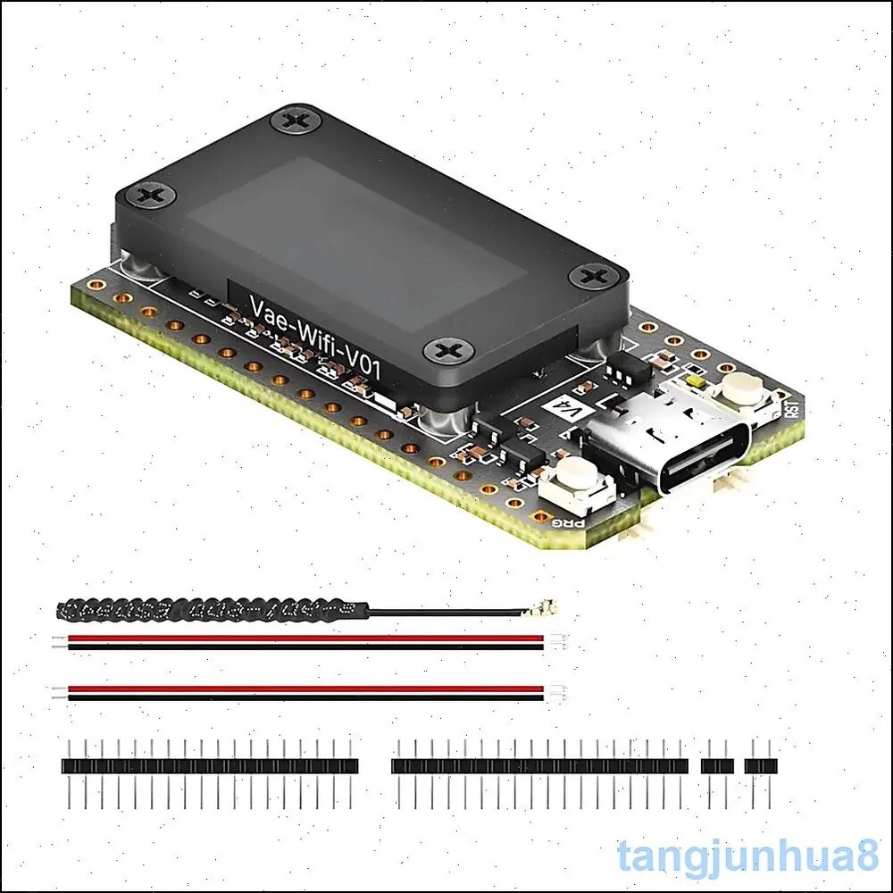 LoRa 32 V4 Meshtastic ESP32 SX1262 0,96-дюймовый OLED-дисплей с питанием от солнечной батареи, Mesh-сетевой WiFi BLE с низким энергопотреблением