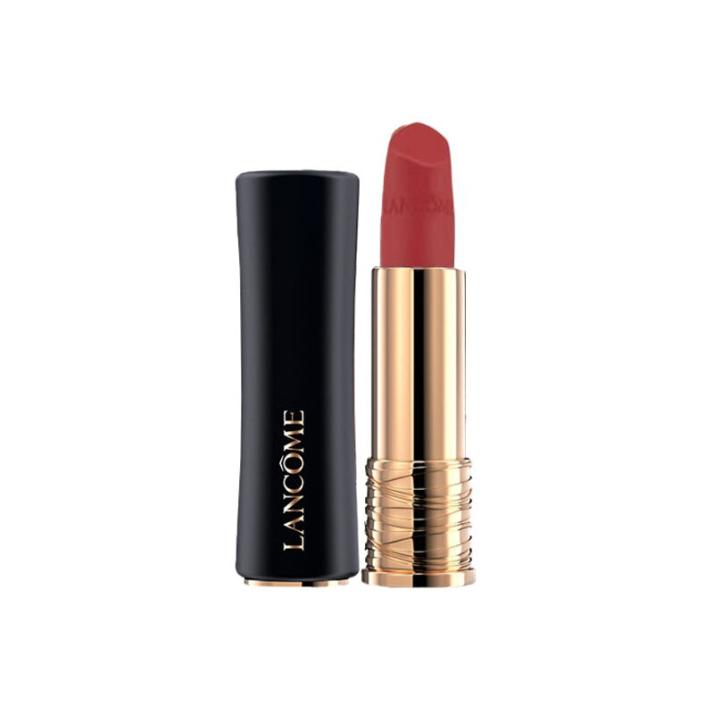 Помада женская LANCÔME Pure с эффектом велюра в чёрной упаковке, оттенок Almond Milk Tea-Matte