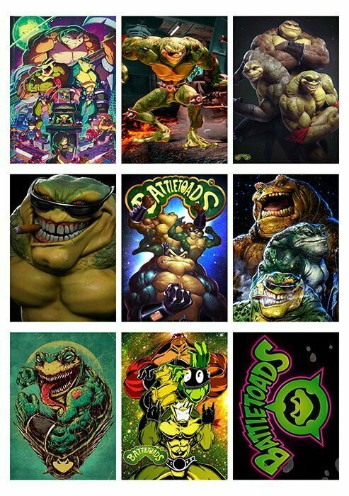 Наклейки "Battletoads" No.1