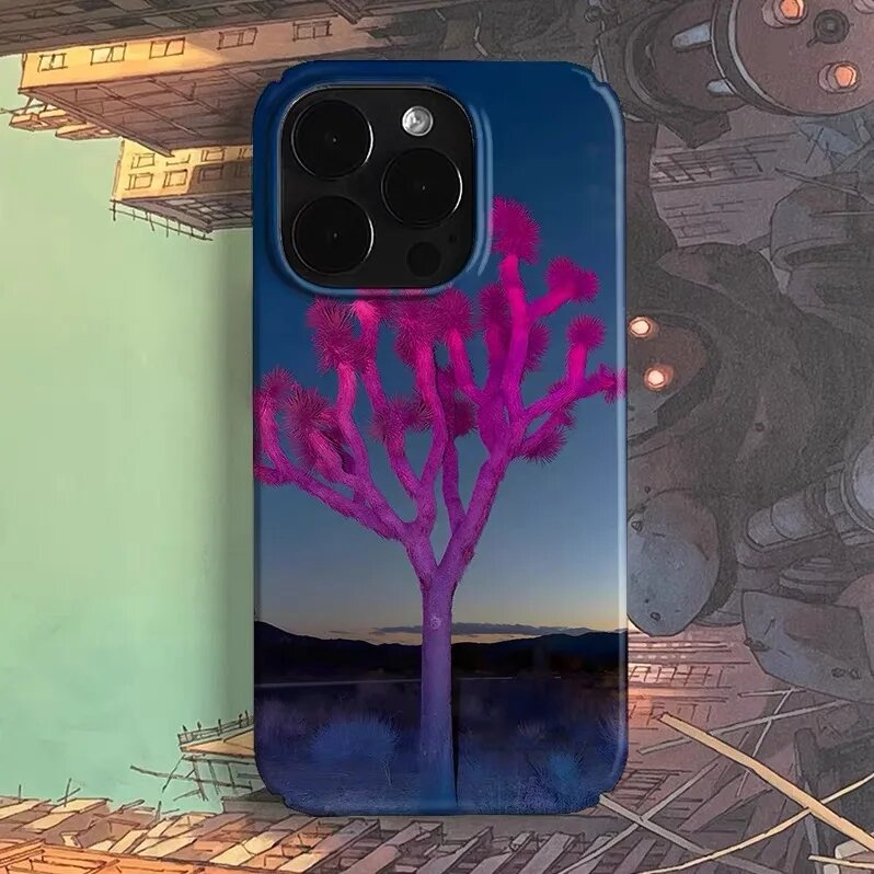 Чехол для iPhone 13, акриловый, Purple Atmosphere Art