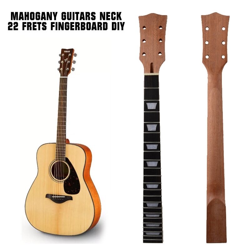 Гриф для гитары из красного дерева с 22 ладами для электрогитары Les Paul