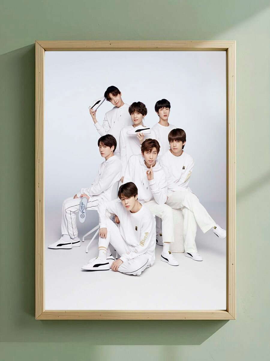 Постер, плакат на стену BTS K-Pop (А3)