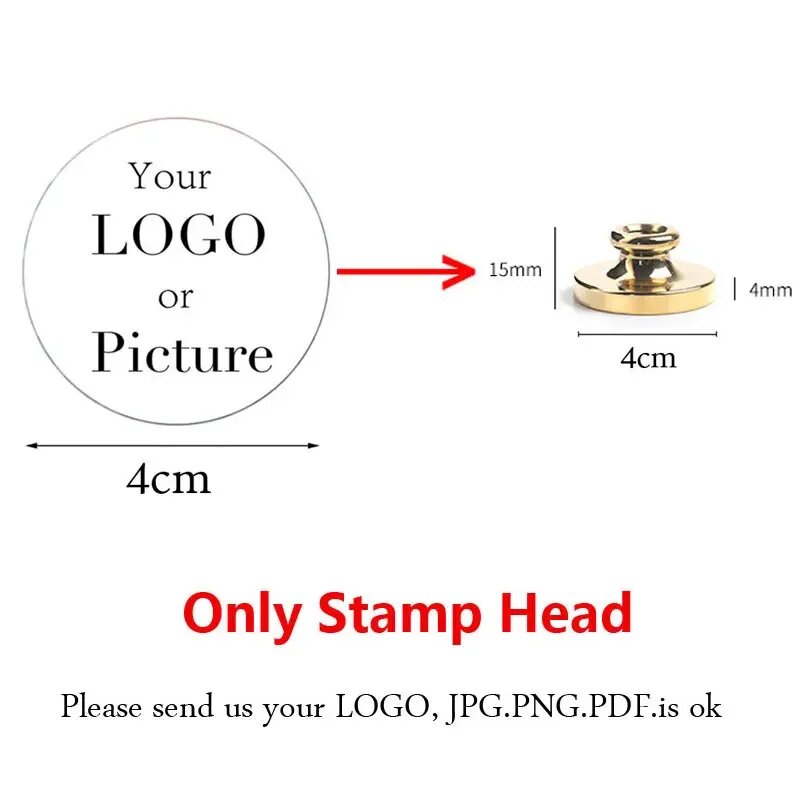 Сургучная печать с логотипом 4cm Only Stamp head
