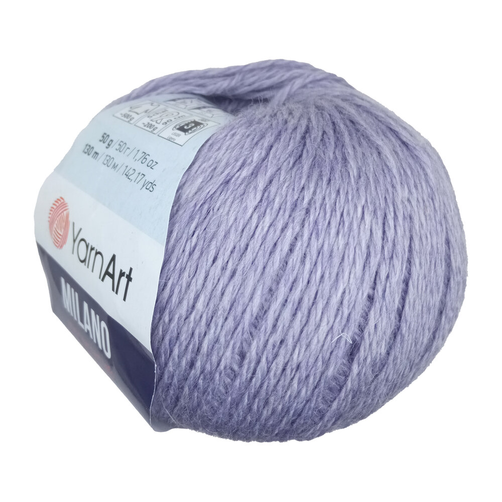 Пряжа для вязания YarnArt Milano 860 сиреневый 50 гр/130 м 8% альпака, 20% шерсть, 8% вискоза, 64% акрил