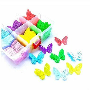 Украшение для торта, ажурные бабочки из рисовой бумаги, креативное украшение для блюд и холодных закусок, красочные ажурные бабочки.