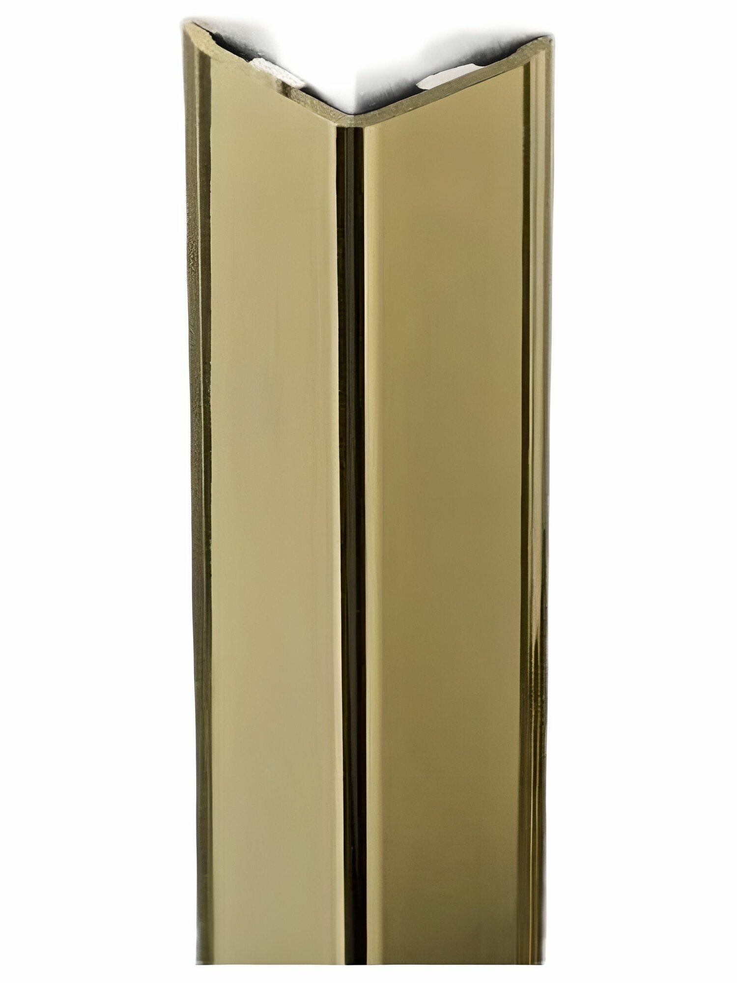 Уголок Латунный Progress profiles 20х20 мм, Латунь полированная PEGOL 20, гладкий наружный, внешний 2700 мм -1 шт