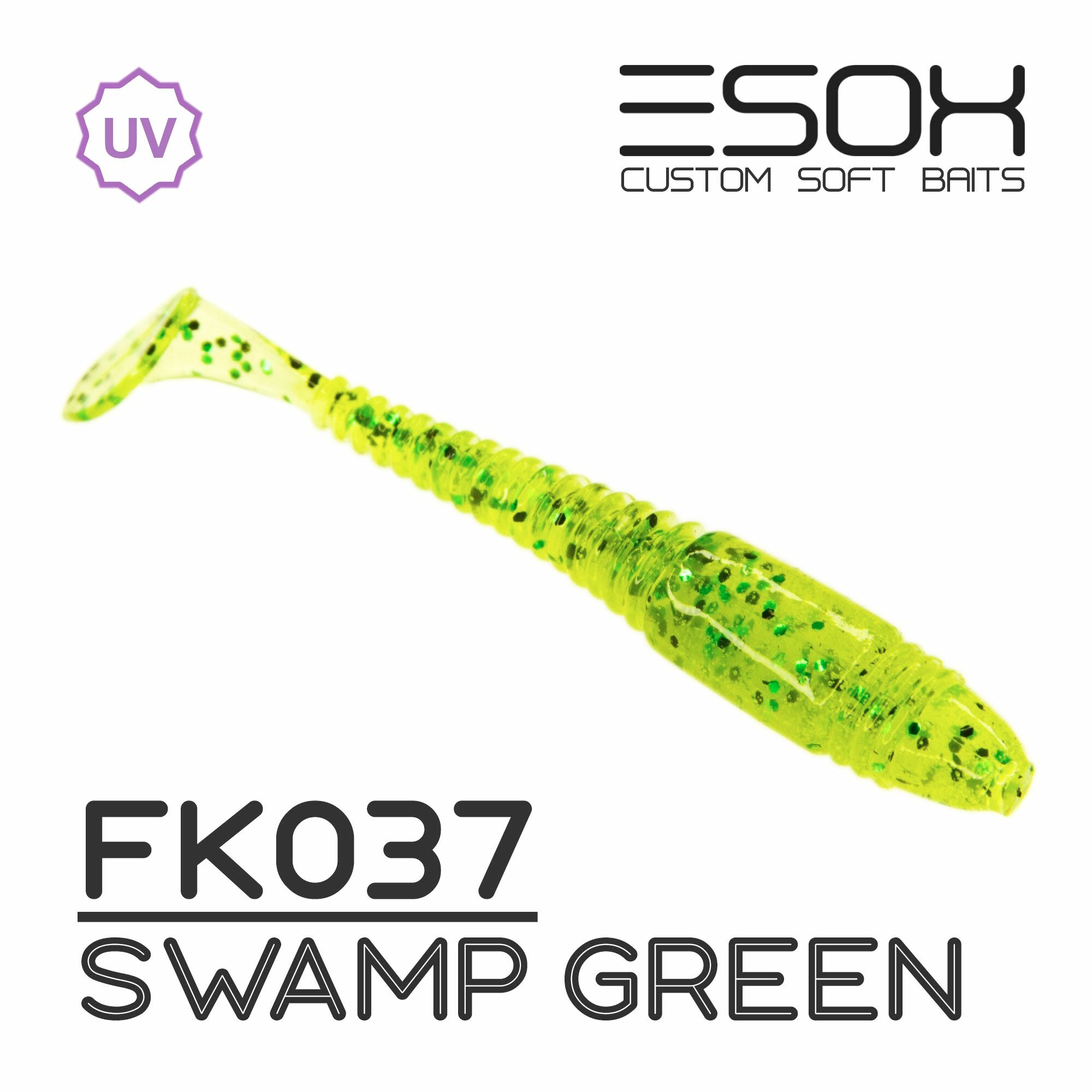 ESOX Tiga 2" (53мм) 10 шт. / Мягкая приманка для рыбалки