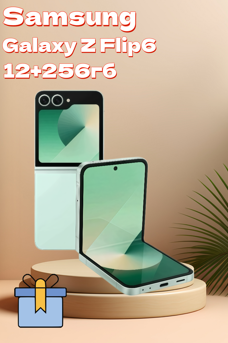 Смартфон Samsung Galaxy Z Flip6, складная конструкция, 50-99Мп, 4000 мАч