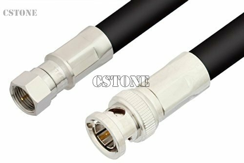 75 Ohm BNC штыревой к 75 Ом F штыревой кабель используя 75 Ом RG11 коаксиальный