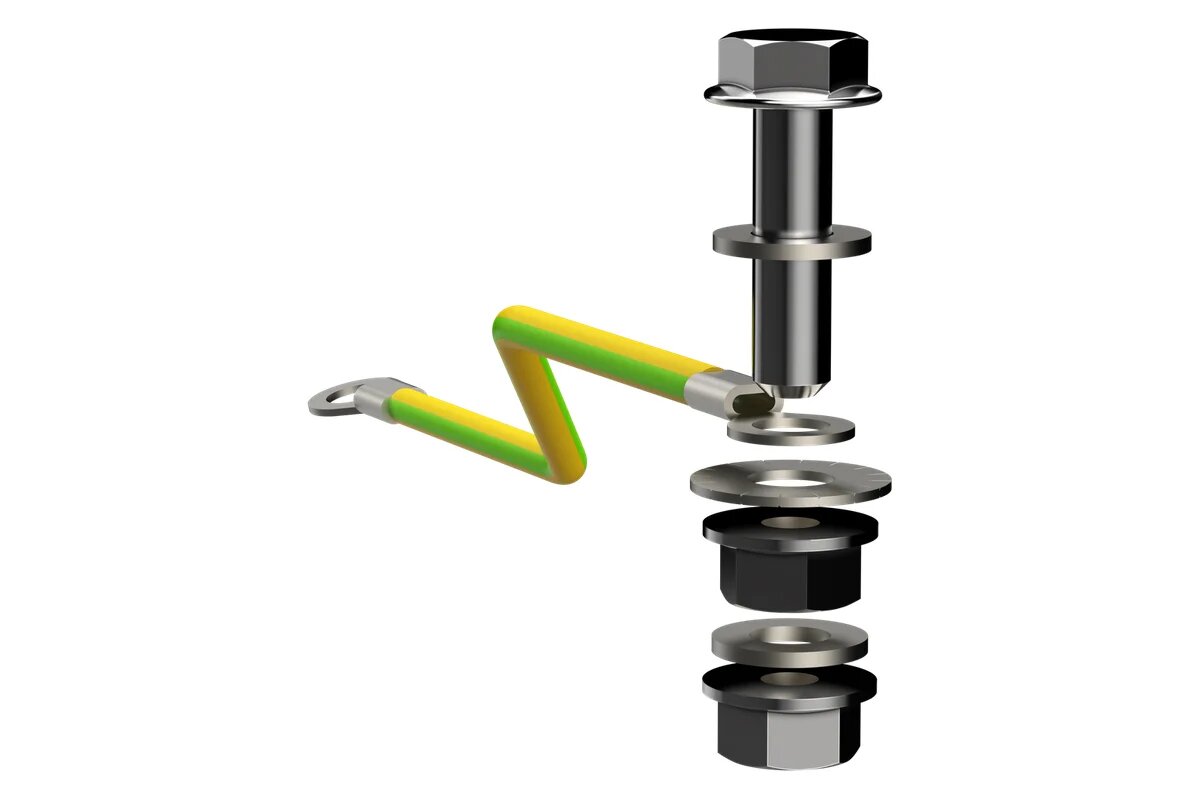 Точка заземления внешняя IEK TITAN сечение 6 мм² длина 275 мм материал медь для проектов без покрытия непрерывность контуров медный наконечник