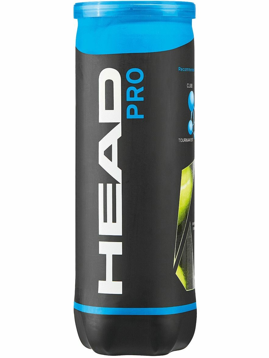 Мячи теннисные Head 3B Pro Унисекс 571603 NS жёлтый Унисекс Большой теннис 100% Полиэстер