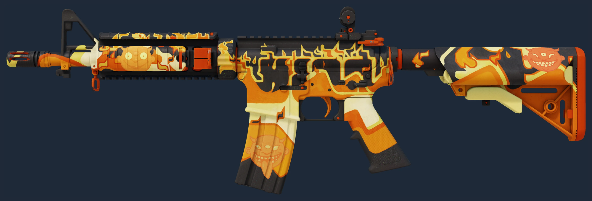 M4A4 | Адский (Закалённое в боях) Скины CS2 с быстрой автовыдачей steam trade
