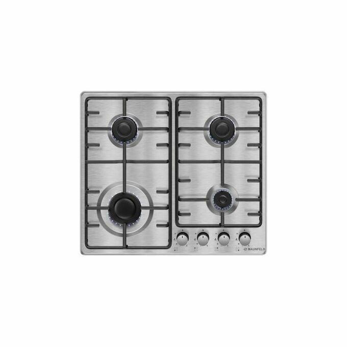 Варочная поверхность MAUNFELD EGHS.64.3STS-ES/G, Нержавеющая сталь (серебристый), Нержавеющая сталь, 2600 Вт.