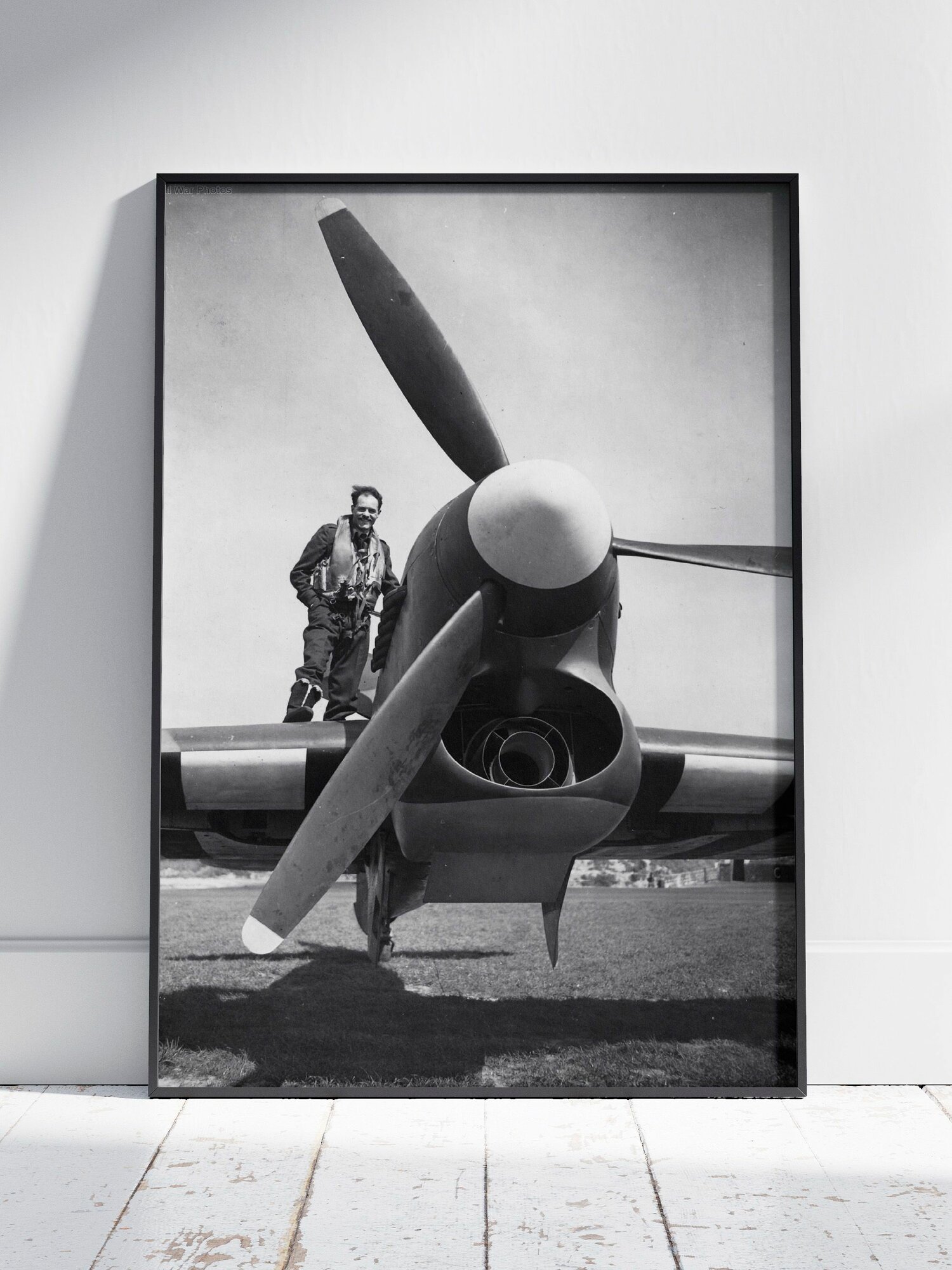 Плакат на стену для интерьера Техника и транспорт (Хоукер Тайфун - Hawker Typhoon 2) - Постер по транспорту формата A4 (21x30 см)