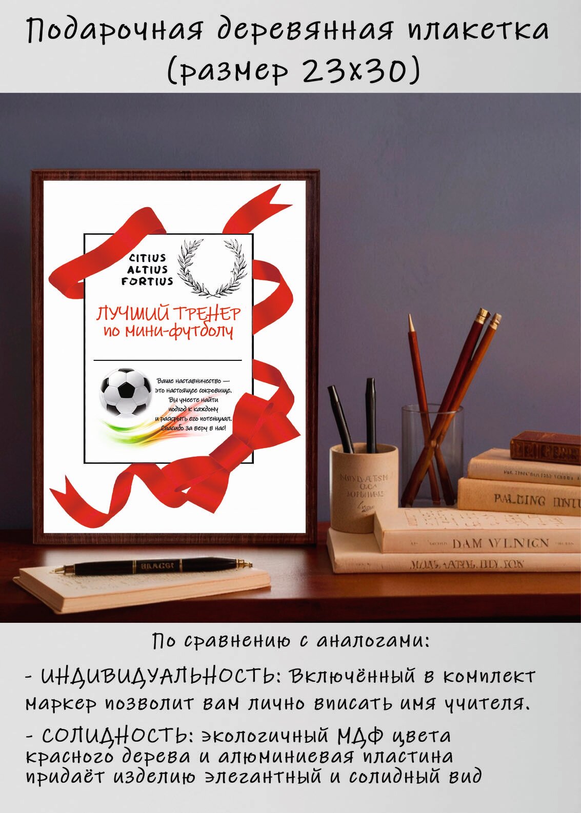 Плакетка Тренер по Мини-футболу