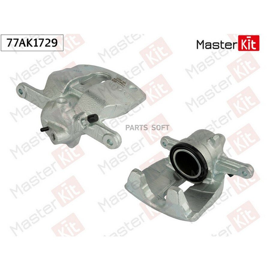 77AK1729 тормозной суппорт перед. Прав. SKODA FABI от официального дистрибьютора, MASTERKIT, артикул 77AK1729