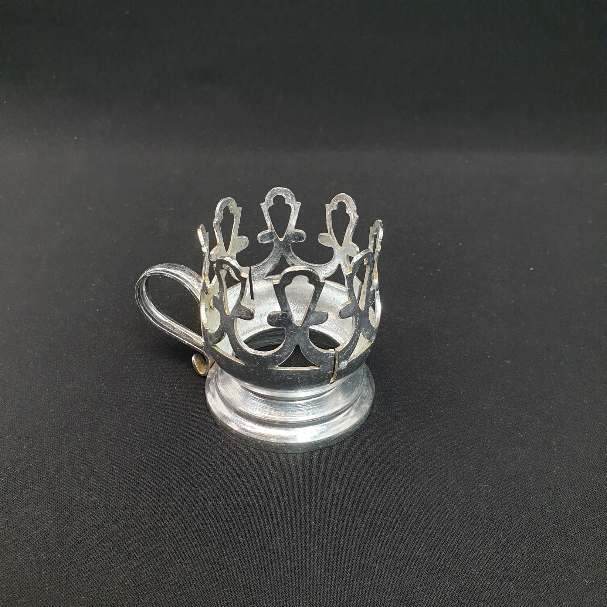 Винтажный подстаканник форма Армуды, алюминий СССР