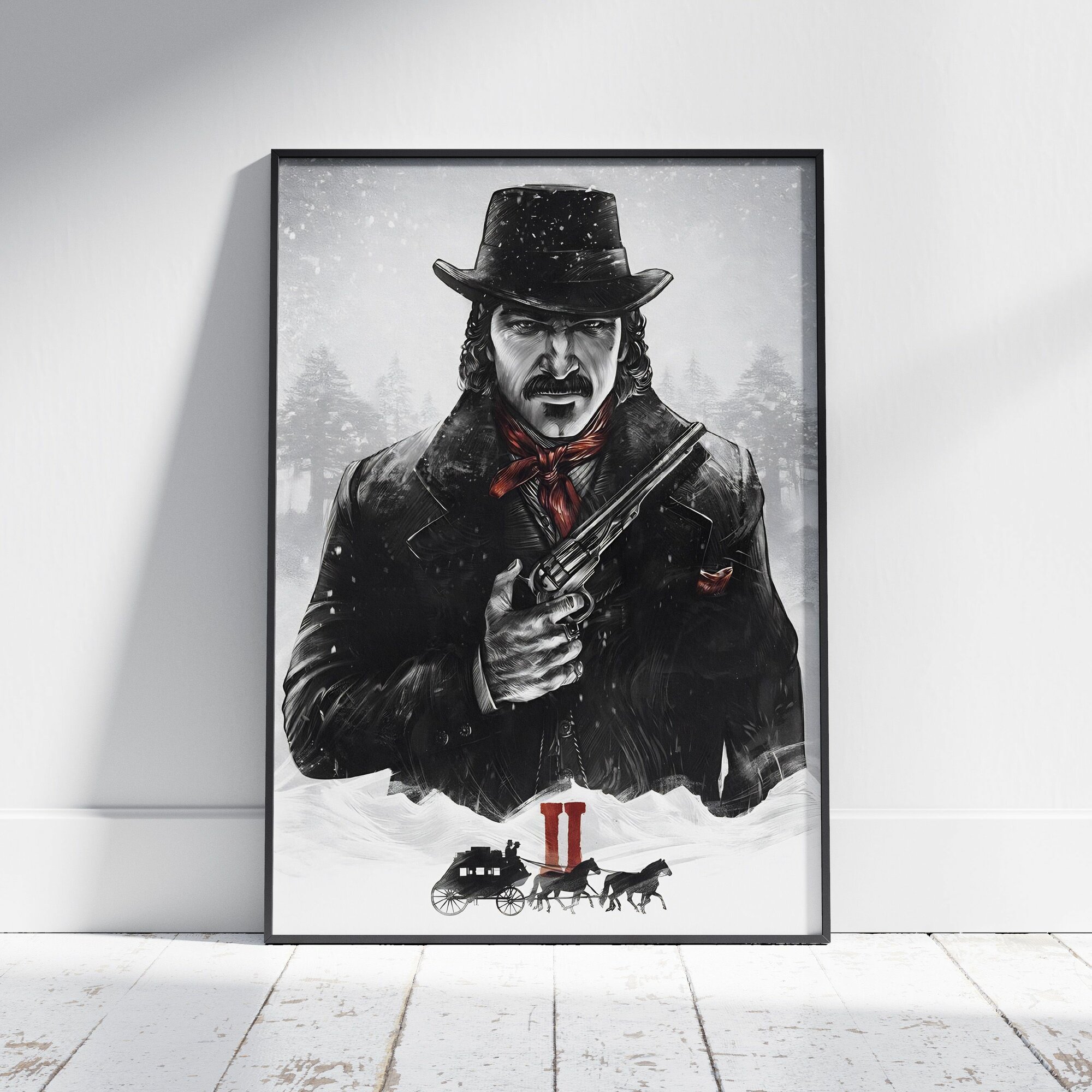 Плакат на стену для интерьера Red Dead Redemption 2 (Датч Ван Дер Линде 3) - Постер по игре формата А3 (30x42 см)